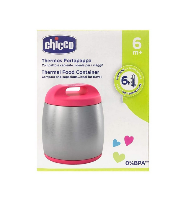Chicco Θερμός Ιnox Φαγητού Φούξια 6m+ 350ml | Smile-pharmacy.gr
