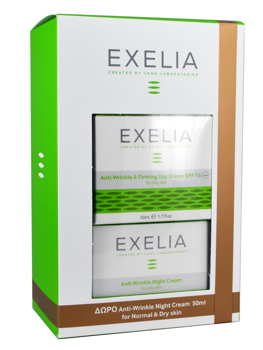 Exelia Anti-Wrinkle & Firming Day Cream SPF15 Oily Skin 50ml + Δώρο ...