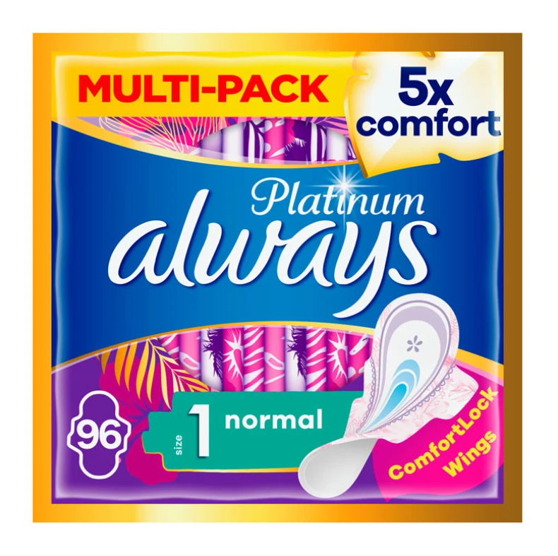 Always Ultra Platinum Normal Plus No1 96τμχ | Smile-Pharmacy.gr