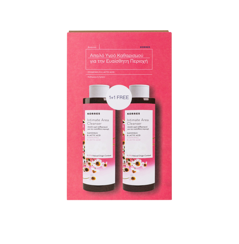 Korres Σετ Intimate Area Cleanser 1+1 ΔΩΡΟ 2x250ml | Smile-pharmacy.gr