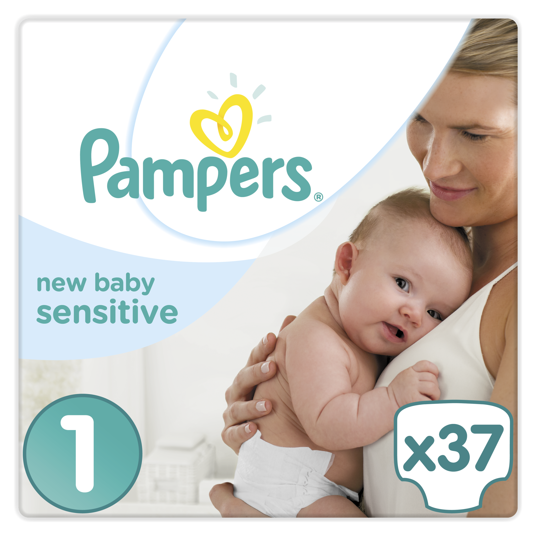 PAMPERS New Baby Sensitive No 1 (2-5 Kg) 37τμχ | Smile-pharmacy.gr