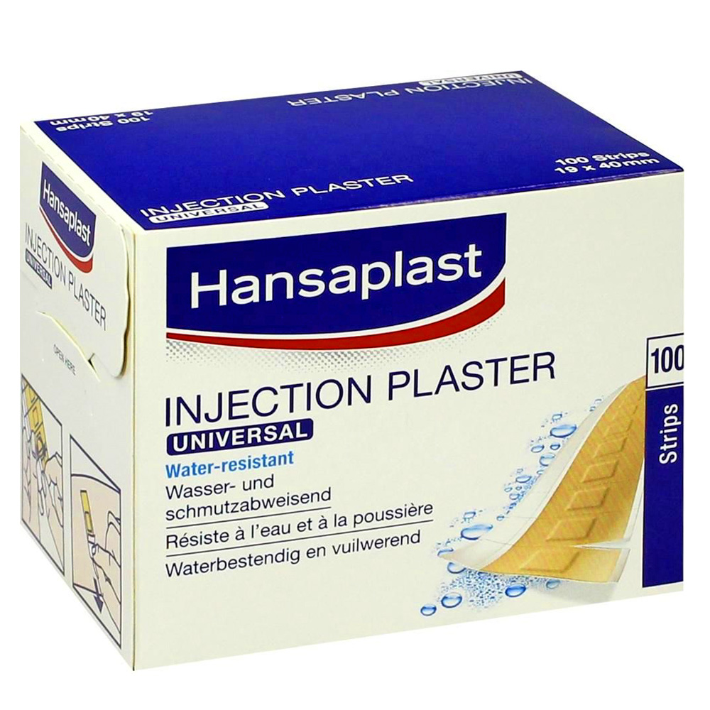 HANSAPLAST Injection Plaster Universal 19X40 Αδιάβροχα 100 strips ...