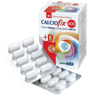 INTERMED CALCIOFIX 400 (CALCIUM 600MG+400IU D3) 90TABS | Smile-pharmacy.gr