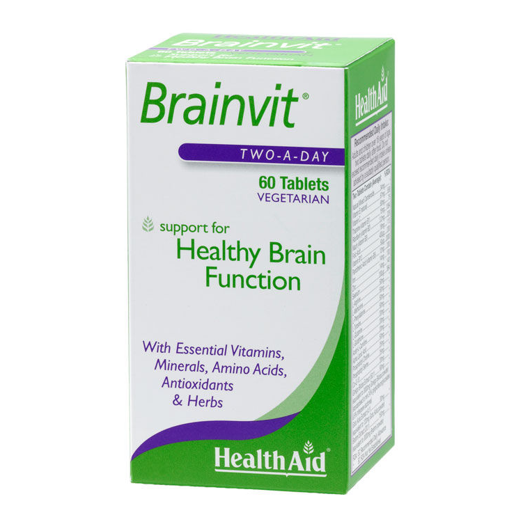 HEALTH AID BRAINVIT™ TABLETS 60'S | Smile-pharmacy.gr
