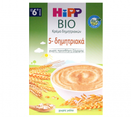 Hipp Bio Βρεφική Κρέμα Δημητριακών με Γάλα Φαρίν Λακτέ Σιμιγδάλη και ...