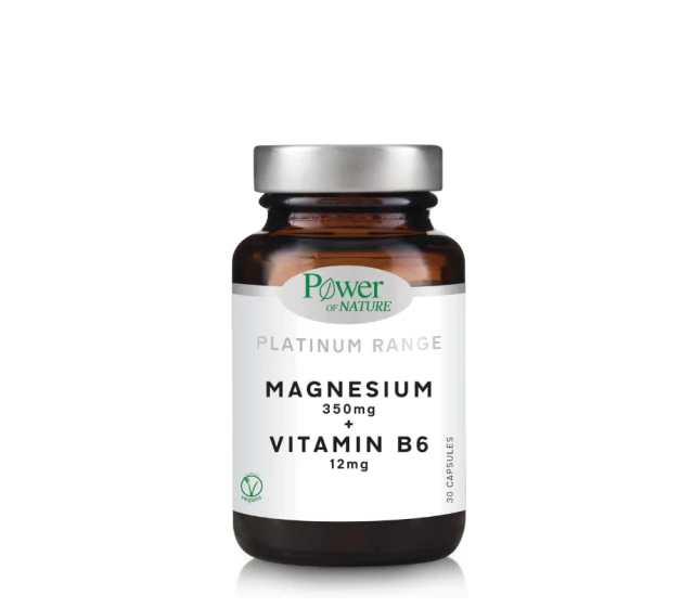 Power Health Platinum Range Magnesium 350mg + Vitamin B6 12mg 30caps ...