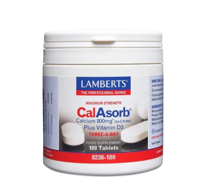 Lamberts CalAsorb Calcium 800mg 180tabs | Smile-pharmacy.gr