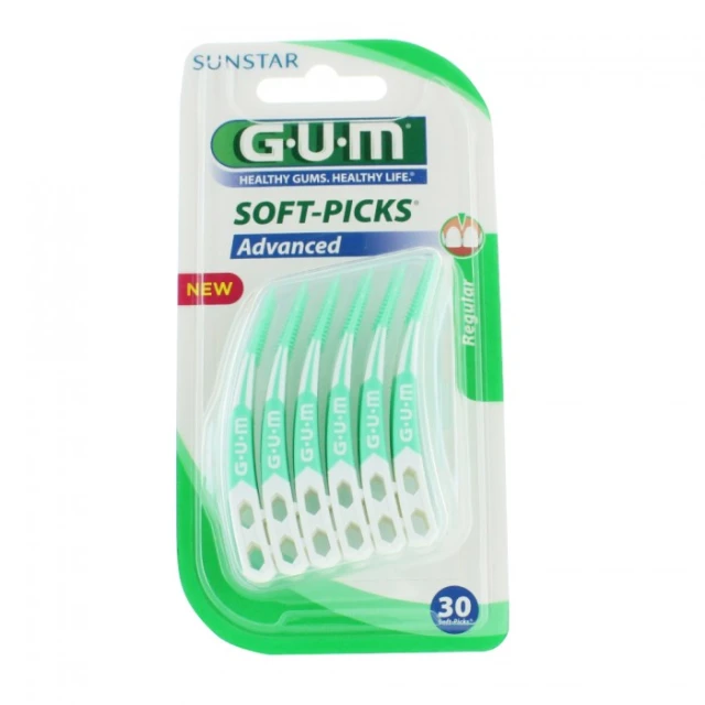 GUM 650 Soft Picks Advanced Regular Μεσοδόντια Βουρτσάκια 30τμχ | Smile ...