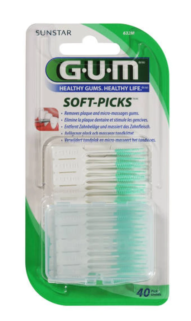 GUM 632 ΜΕΣΟΔΟΝΤΙΑ SOFT-PICKS REGULAR 40ΤΜΧ | Smile-pharmacy.gr