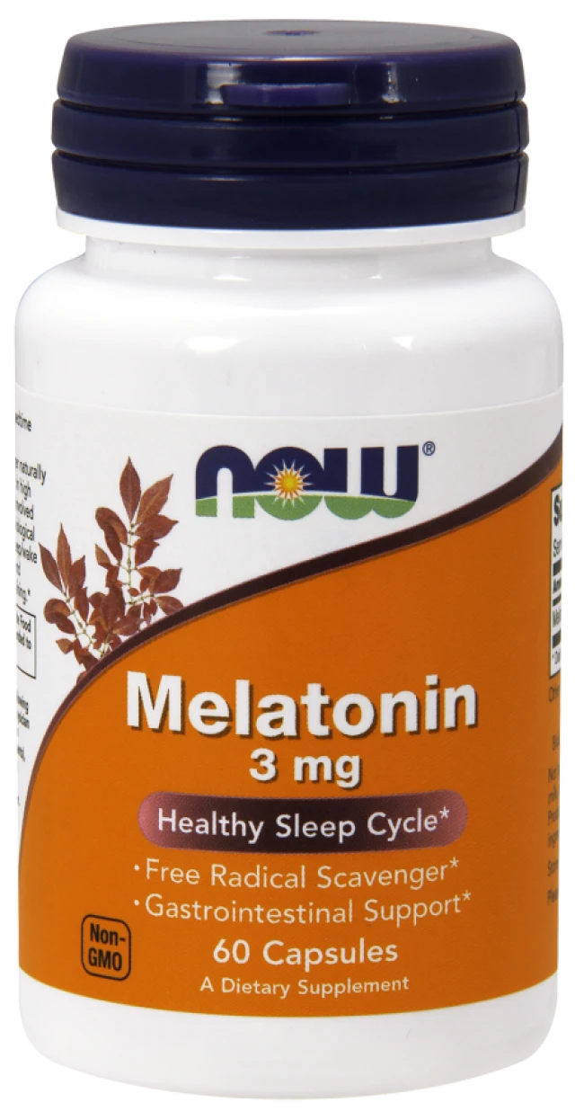 Now Foods Melatonin 3mg 60 caps | Smile-pharmacy.gr