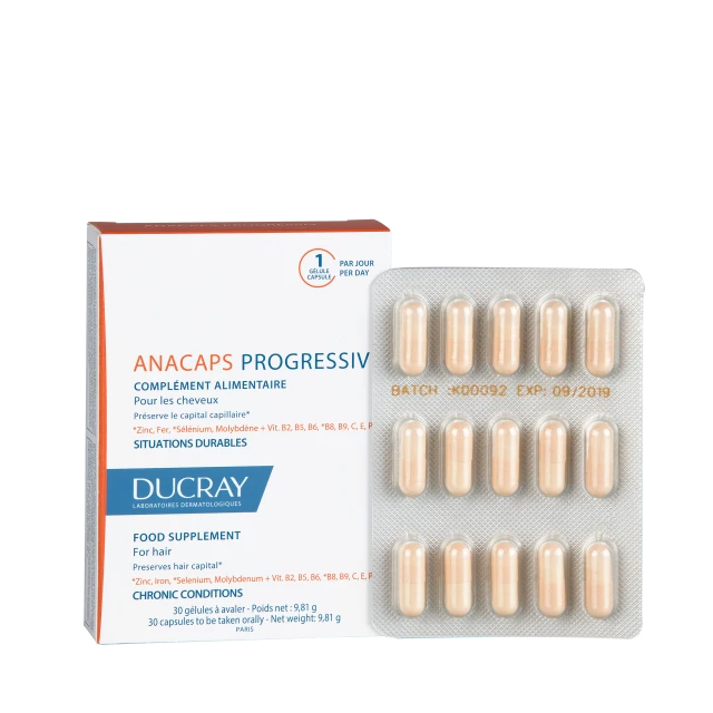 Ducray Anacaps Progressiv 30 caps | Smile-pharmacy.gr