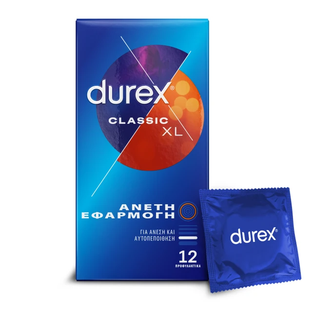 Durex Classic XL Προφυλακτικά για Άνετη Εφαρμογή 12τμχ | Smile-pharmacy.gr