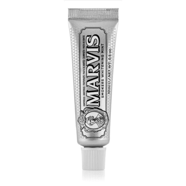 Marvis Toothpaste Smokers Whitening Mint Mini 10ml | Smile-pharmacy.gr