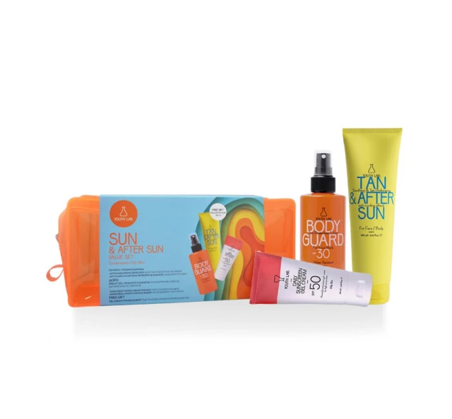 Youth Lab Sun & After Sun Value Set Body Guard Sunscreen Spray SPF30 ...