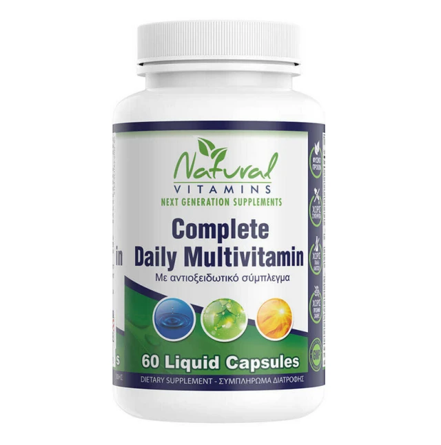 Natural Vitamins Complete Daily Multivitamin 60 Κάψουλες | Smile ...