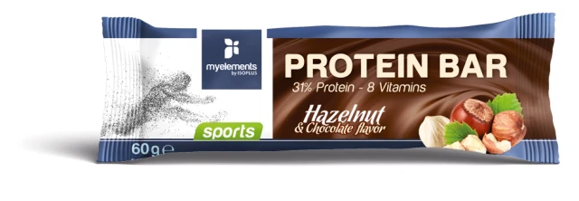 My Elements Protein Bar Hazelnut & chocolate flavor 60gr | Smile ...
