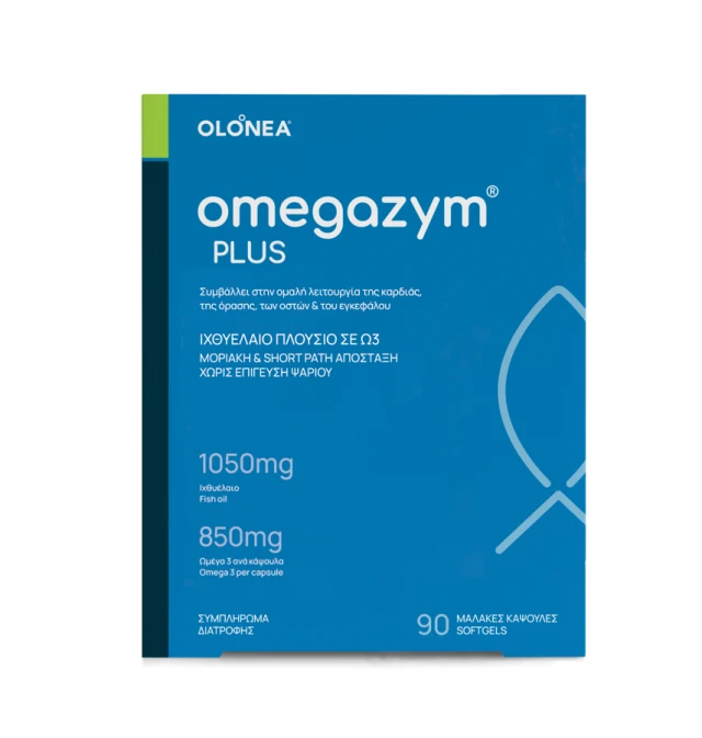 Olonea Omegazym Plus 850mg Omega 3 90softgels | Smile-pharmacy.gr