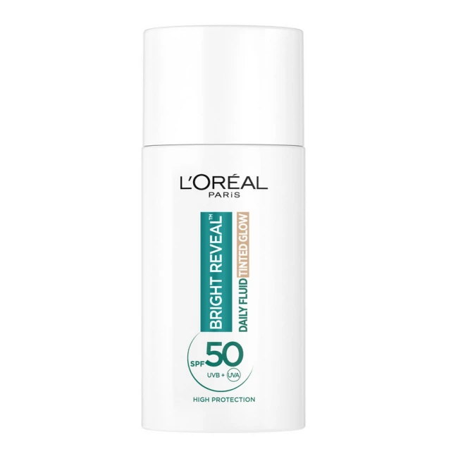 LOreal Paris Bright Reveal Daily Fluid Tinted Glow SPF50 Pearl 50ml ...