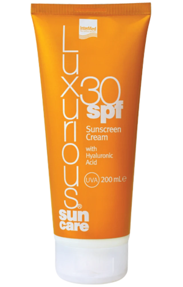 INTERMED Luxurious Sun Care Body Sunscreen Cream with Hyaluronic Acid ...