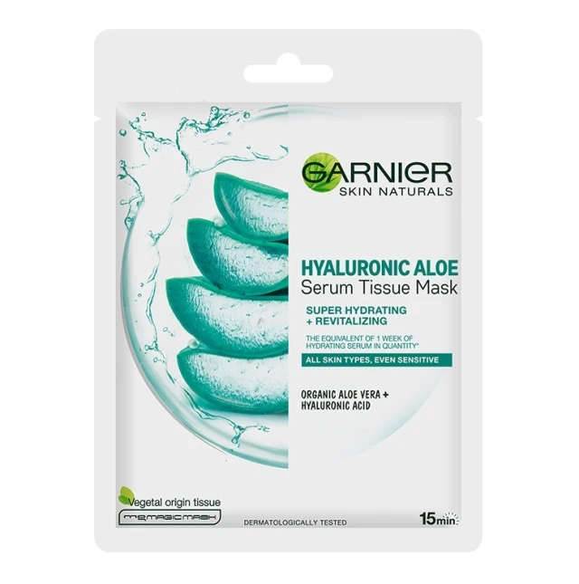 Garnier Hyaluronic Aloe Serum Tissue Mask Υφασμάτινη Μάσκα Ενυδάτωσης ...