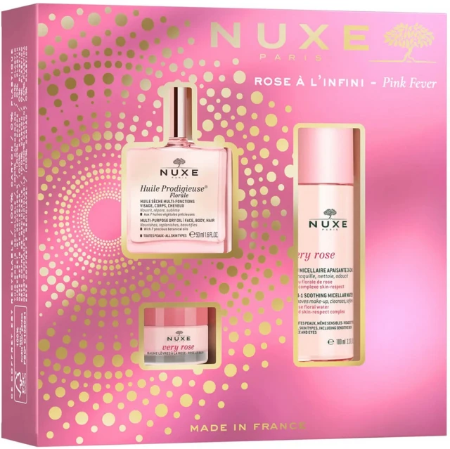 Nuxe Set Pink Fever Huile Prodigieuse Florale 50ml & Very Rose ...