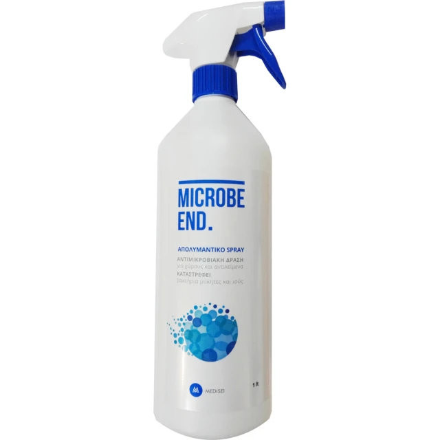 Microbe End Spray Απολυμαντικό Σπρέϊ με Μικροβιοκτόνο Δράση 1000ml ...