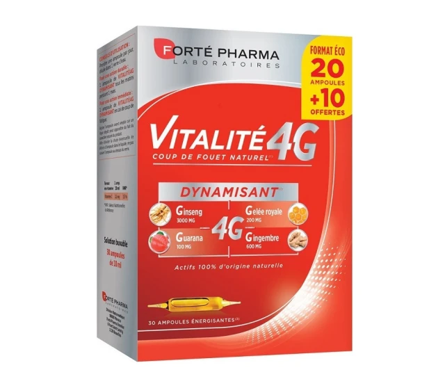 Forte Pharma Energie Vitalite 4G με 50% Επιπλέον Προιόν 30 Γυάλινες ...