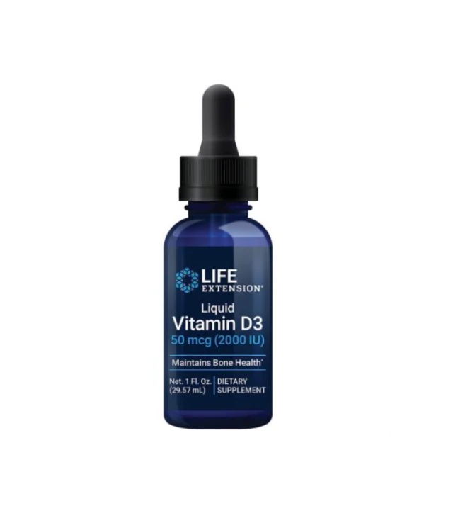 Life Extension Liquid Vitamin D3 50 mcg (2000iu) 29,57ml | Smile ...