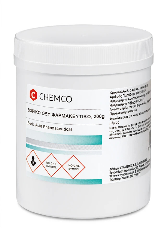 CHEMCO ΒΟΡΙΚΟ ΟΞΥ ΦΑΡΜΑΚΕΥΤΙΚΟ 200g | Smile-pharmacy.gr