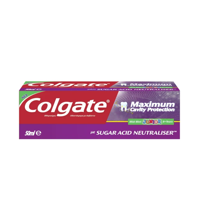 Colgate Maximum Cavity Protection Junior 6+ Ετών Toothpaste 50ml ...