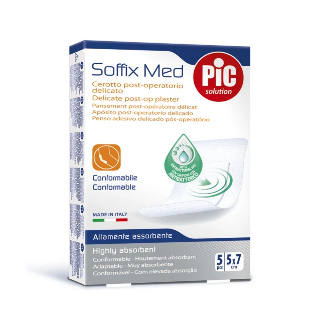 Pic Solution Soffix Med Αυτοκόλλητες Γάζες 5cm X 7cm 5τμχ | Smile ...
