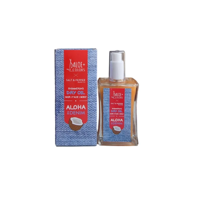 Aloe+ Colors Shimmering Dry Oil Aloha in Denim 100ml | Smile-pharmacy.gr