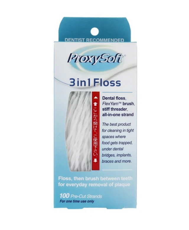 Proxy Soft 3 in 1 Floss Οδοντικά Νήματα 100τμχ | Smile-pharmacy.gr