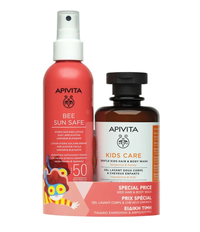 Apivita Set Bee Sun Safe Hydra Sun Kids Lotion SPF50 200ml + Kids Care ...