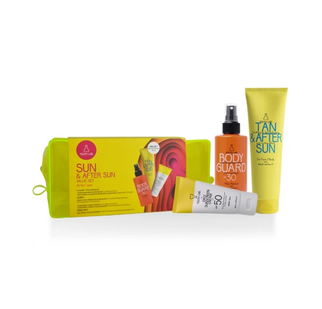 Youth Lab Sun & After Sun Value Set Body Guard Sunscreen Spray SPF30 ...