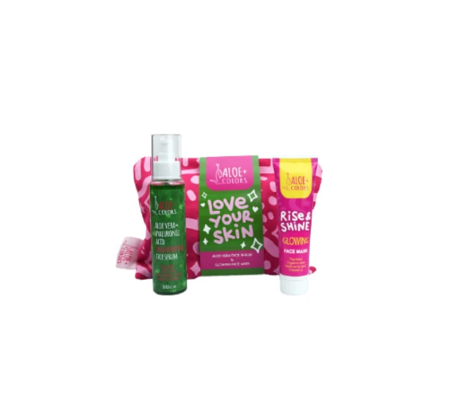 Aloe+ Colors Gift Set Bag Hyaluronic Acid Regenerating Face Serum 100ml ...
