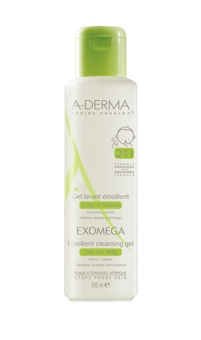 ADERMA EXOMEGA Gel Lavant Emollient 500ml | Smile-pharmacy.gr