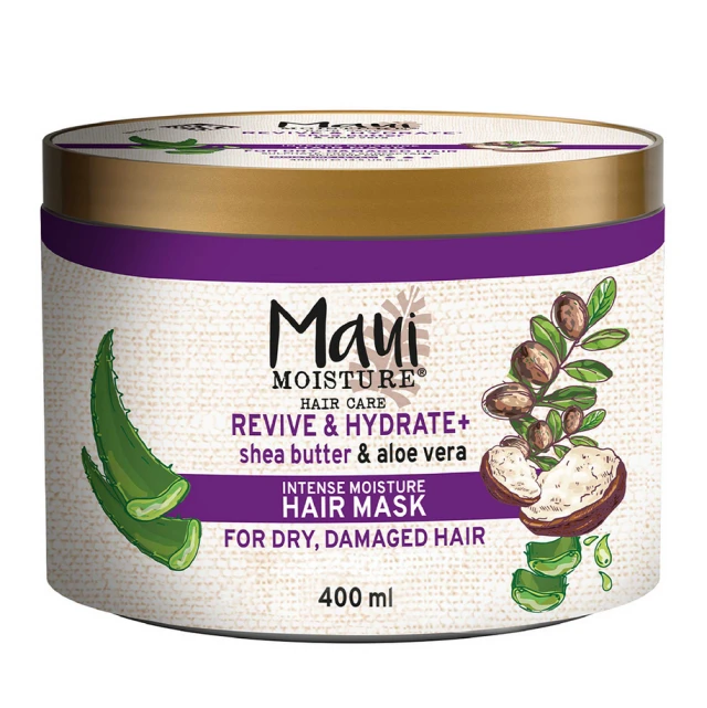 Maui Moisture Revive & Hydrate+ Shea Butter & Aloe Vera Hair Mask 400ml ...
