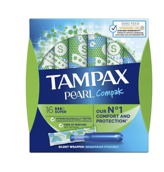 TAMPAX Compak Pearl Super 16τμχ | Smile-pharmacy.gr