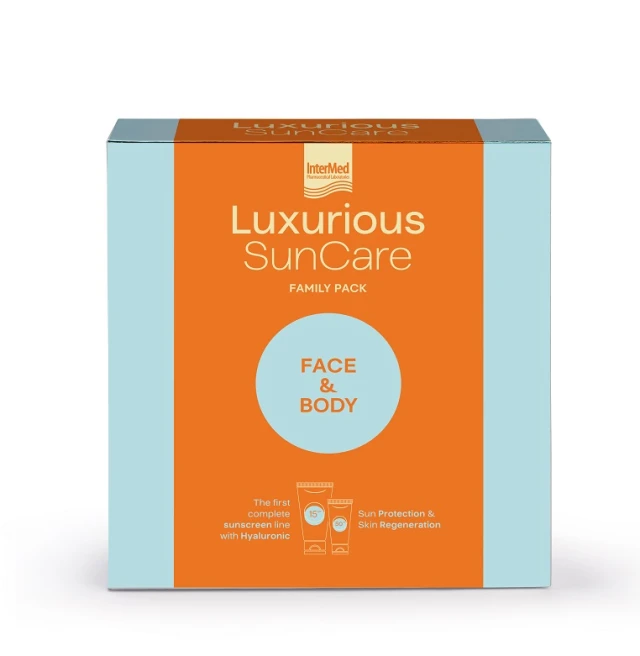 Intermed Set Luxurious Sun Care family Pack Face & Body High Protection ...