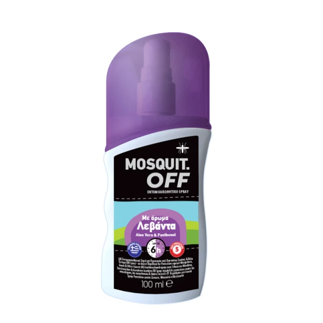 Mosquit Off Eντομοαπωθητικό Spray με Άρωμα Λεβάντα 100ml | Smile ...