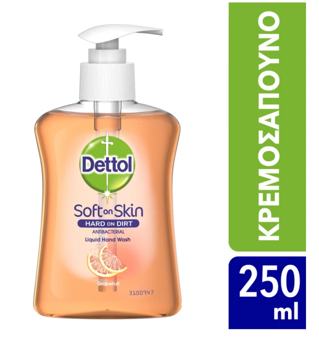 Dettol Αντιβακτηριδιακό Υγρό Κρεμοσάπουνο με Αντλία Grapefruit 250ml ...
