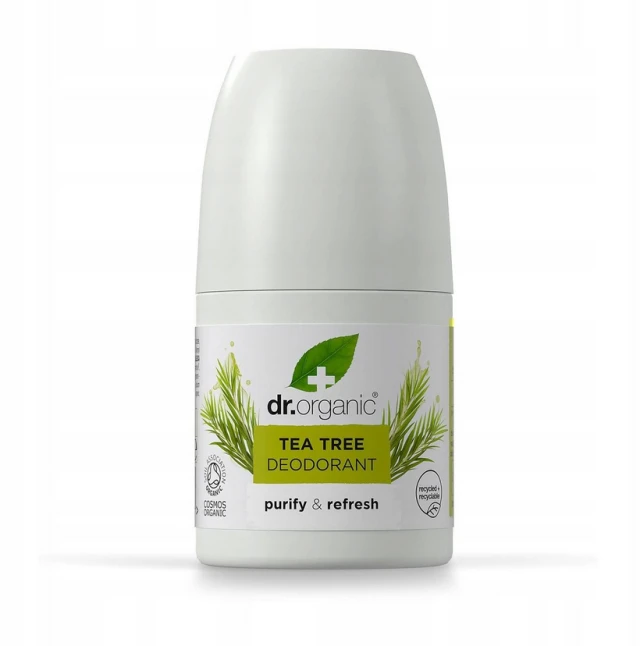 Dr.Organic Tea Tree Roll-on Αποσμητικό με Βιολογικό Τεϊόδεντρο 50ml ...