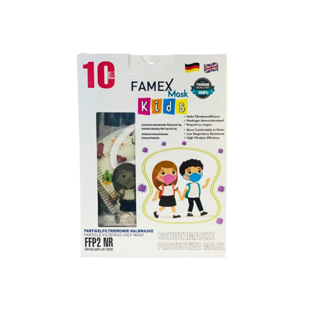 Famex Mask Kids Παιδικές Μάσκες Προστασίας Cowboy FFP2 NR 10τμχ | Smile ...